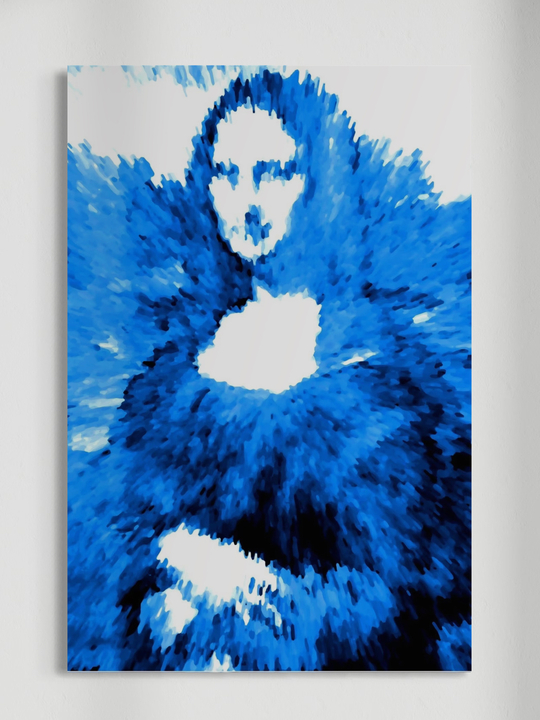 "Mona Lisa in Light Blue" – ALMIR REIS ARTE